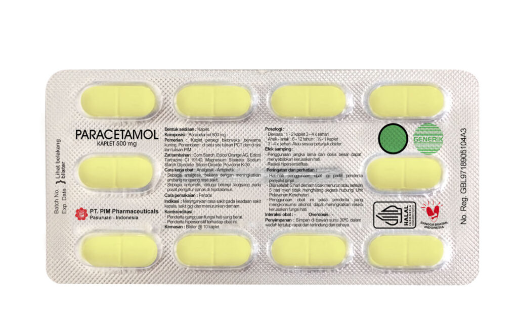 PARACETAMOL STRIPS & BLISTER – PIM Pharmaceuticals