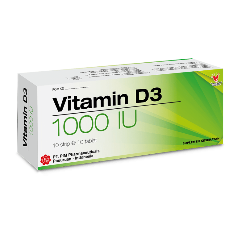 VITAMIN D3 1000 IU STRIPS - PIM Pharmaceuticals